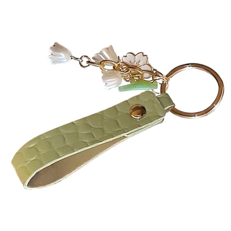 Practical Flower Keychain Accessory Floral Drop Key Chain Blossom Charm ...