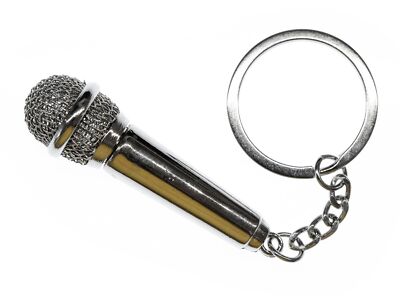 Microphone Keychain Miniblings Micro Music Musician Mc Singer Singen ...