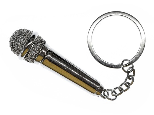 Microphone Keychain Miniblings Micro Music Musician Mc Singer Singen ...