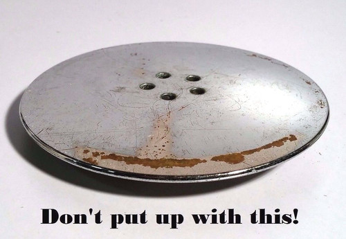 115mm Shower tray waste, trap. Replacement Chrome cover OR 'O Ring ...