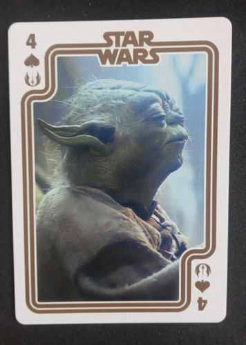 Disney Star Wars Yoda Playing Card Yoda 4 Spades | eBay