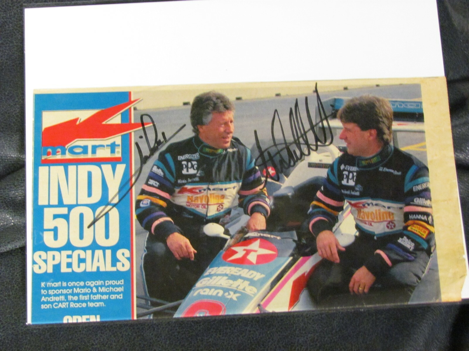 Mario Andretti Autographed Memorabilia | Signed Photo, Jersey ...