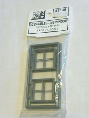 Tichy Train Group #8138 HO Windows - Double Hung - 2/2 Storefront Scale ...