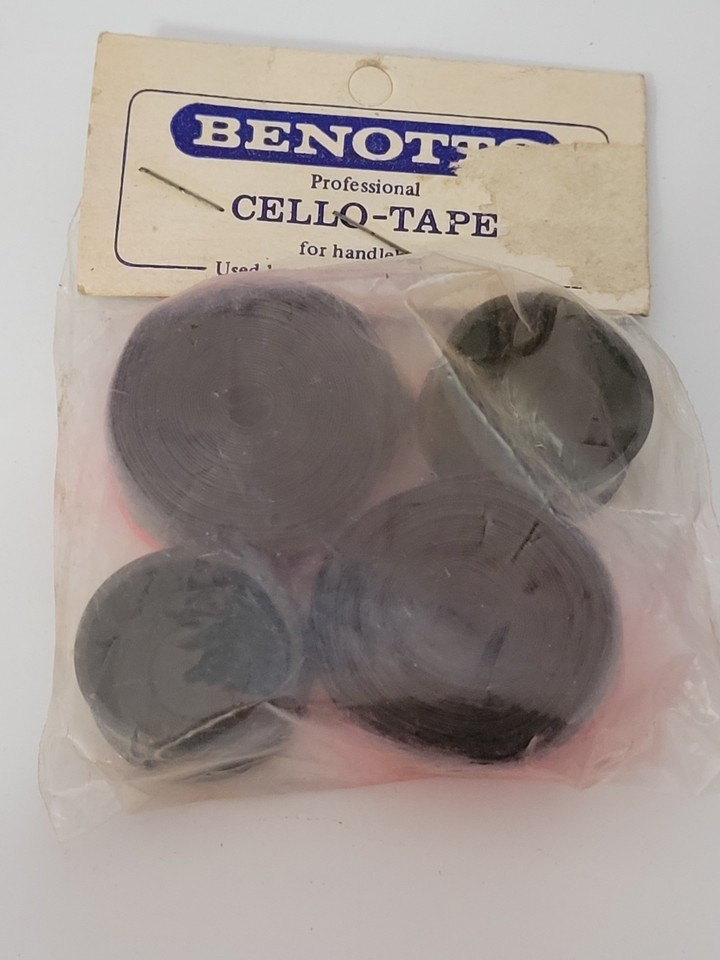 Vintage BENOTTO NOS Handlebar Tape Cello Bar road bike tri color black ...