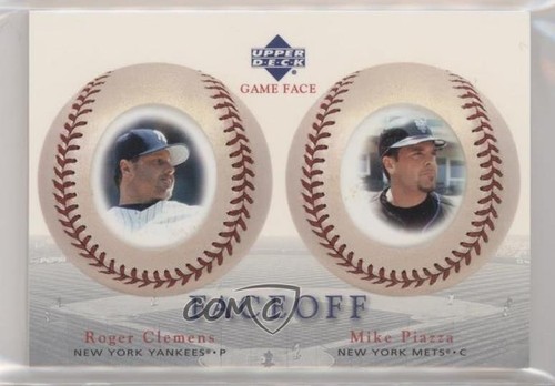 2003 Upper Deck Game Face - Faceoff Roger Clemens, Mike Piazza #190 for ...