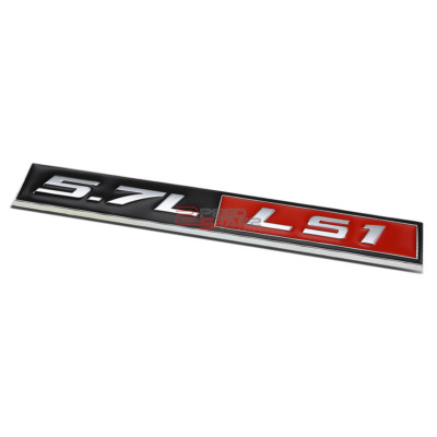 FOR 5.7 CHEVY/GM LS1 LS POLISHED METAL EMBLEM DECAL LOGO TRIM BADGE 3M ...