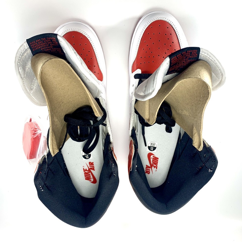 Nike Air Jordan 1 Retro High OG Heritage White Red 555088-161 Men's ...