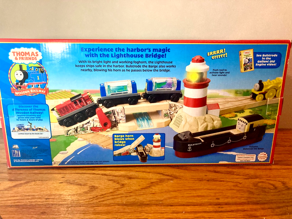 Thomas & Friends Wooden Railroad Lighthouse Bridge w/ Bulstrode IN ...