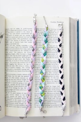 1 x colored Pattern Woven Bookmark -Handmade cotton fashion friendship ...