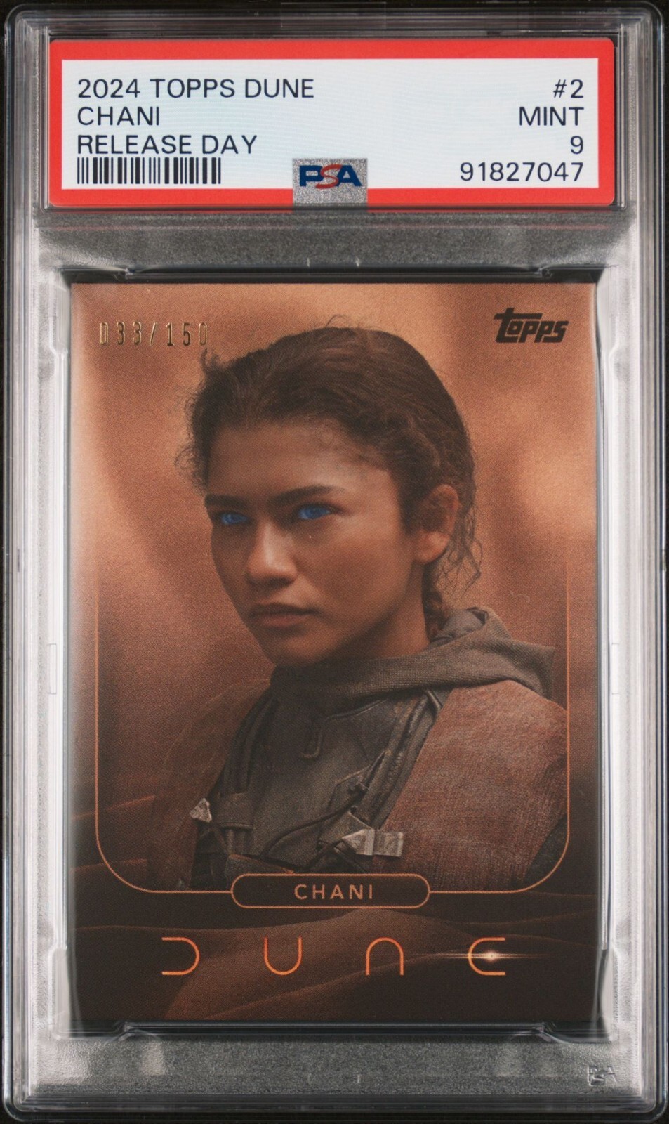 2024 Topps Dune Release Day #4 CHANI 33/150 PSA 9 Zendaya | eBay