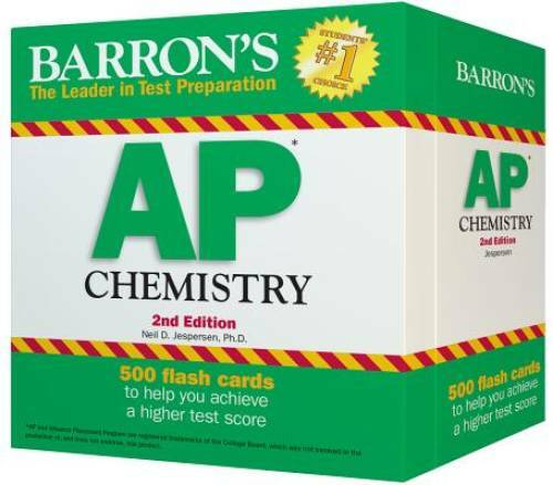 Barron's AP Chemistry Flash Cards, 2nd Edition - Cards - GOOD ...