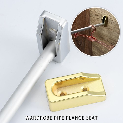 Bracket Clothes Rail Support Clothes Hanging Rod Holder Closet Hang ...