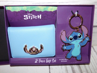 New Disney Stitch ID Card Wallet and Keychain 2 Piece Gift Set | eBay