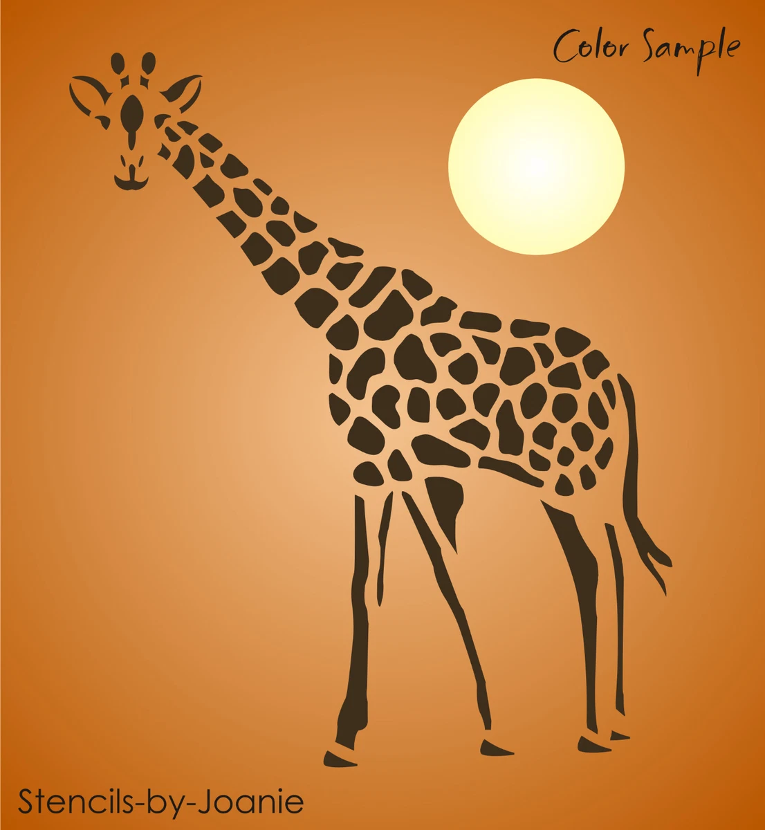 Giraffe Stencil For Wall