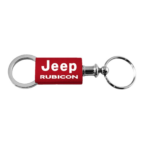 Valet Keychain for Jeep Rubicon on Red Anodized Aluminum [Officially ...