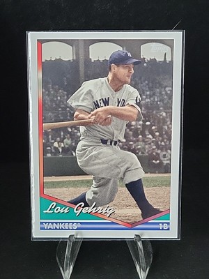 2024 Topps Archives - 1994 Topps Lou Gehrig #201 New York Yankees | eBay
