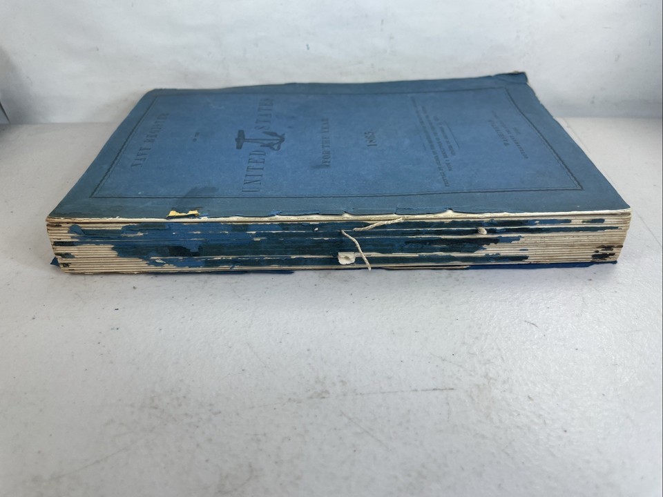 RARE Navy Register United States Civil War Year 1865 Book US USN ...