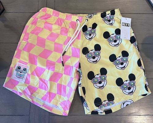NEW Disney Neff Mickey Mouse Swim Trunks Bathing Suit Mens Size Medium ...