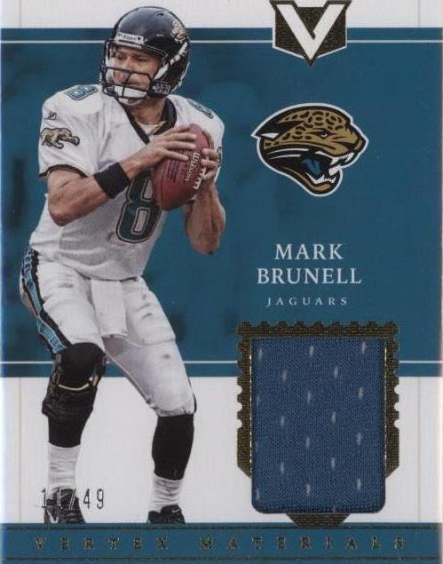 2017 Panini Vertex - Vertex Materials Mark Brunell #VM-34 /49 (MEM) for ...