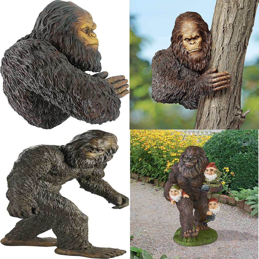 Bigfoot Statues Garden Decor Sasquatch Tree Sculpture Yard Lawn ...