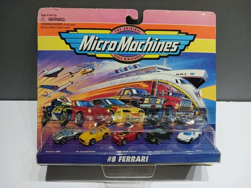 NIB FERRARI #8 MICRO MACHINES 308 TR CONVERTIBLE DINO 333 WSC RACER ...