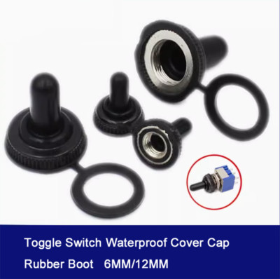 6MM/12MM Toggle Switch Waterproof Cover Cap Rubber Boot 2Pcs 10Pcs ...