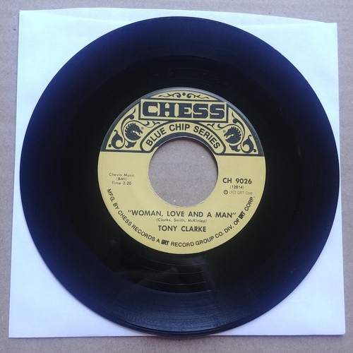 TONY CLARKE Woman Love And A Man/The Entertainer 45 7" FUNK SOUL Record ...