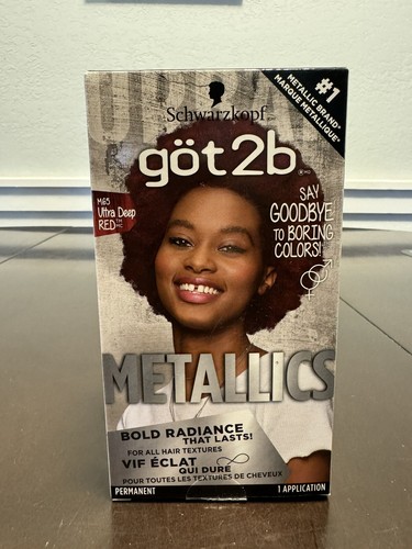 Schwarzkopf Got 2B Metallics Permanent Hair Color M65 Ultra Deep Red | eBay