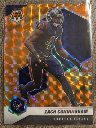 2021 Panini Mosaic Zach Cunningham Orange Reactive Prizm Houston Texans ...