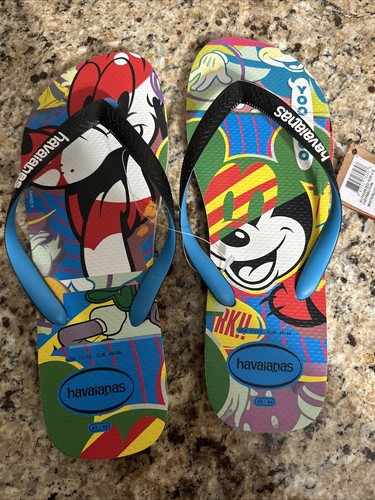 Disney Havaianas Mickey Mouse Pluto Flip Flops Sandals Mens Slip On ...