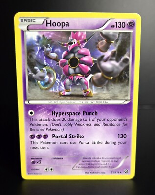 Pokémon TCG - Hoopa - 51/114 - Rare - XY Steam Siege (2016) - NM/MINT ...
