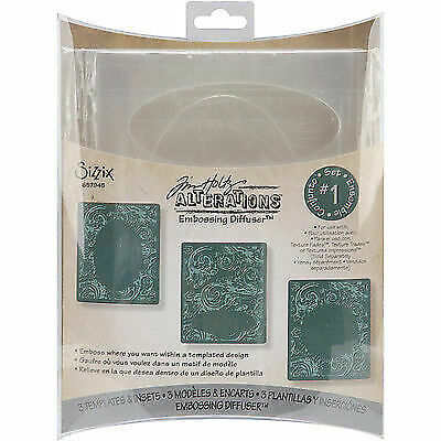 Sizzix Tim Holtz Alterations Collection 3 Pack Embossing Diffuser Set ...