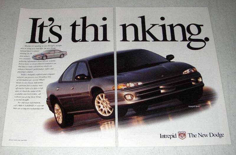 1997 Dodge Intrepid Sport Car Ad - It's Thinking | eBay