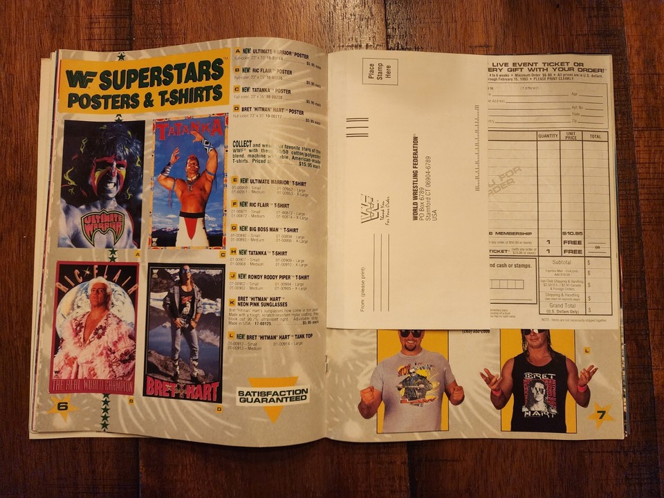 WWF Magazine January 1993 THE UNDERTAKER vs. NAILZ B | eBay