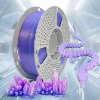 PLA+ 3D Printing Filament 1.1kg Jelly Purple Translucent 3D Printer ...