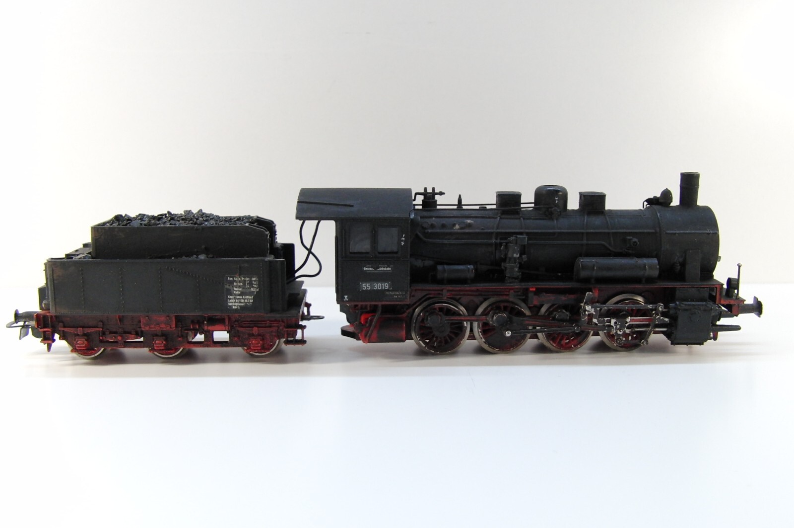 Piko H0 6302 Dampflok BR55, DB, DC, Gealtert, GUT in OVP, geprüft ...