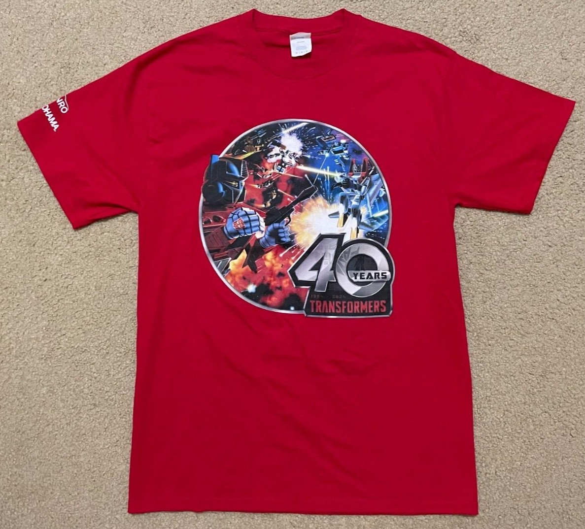 Transformers 40 Years 40th Anniversary Red T-Shirt Sh… - Gem