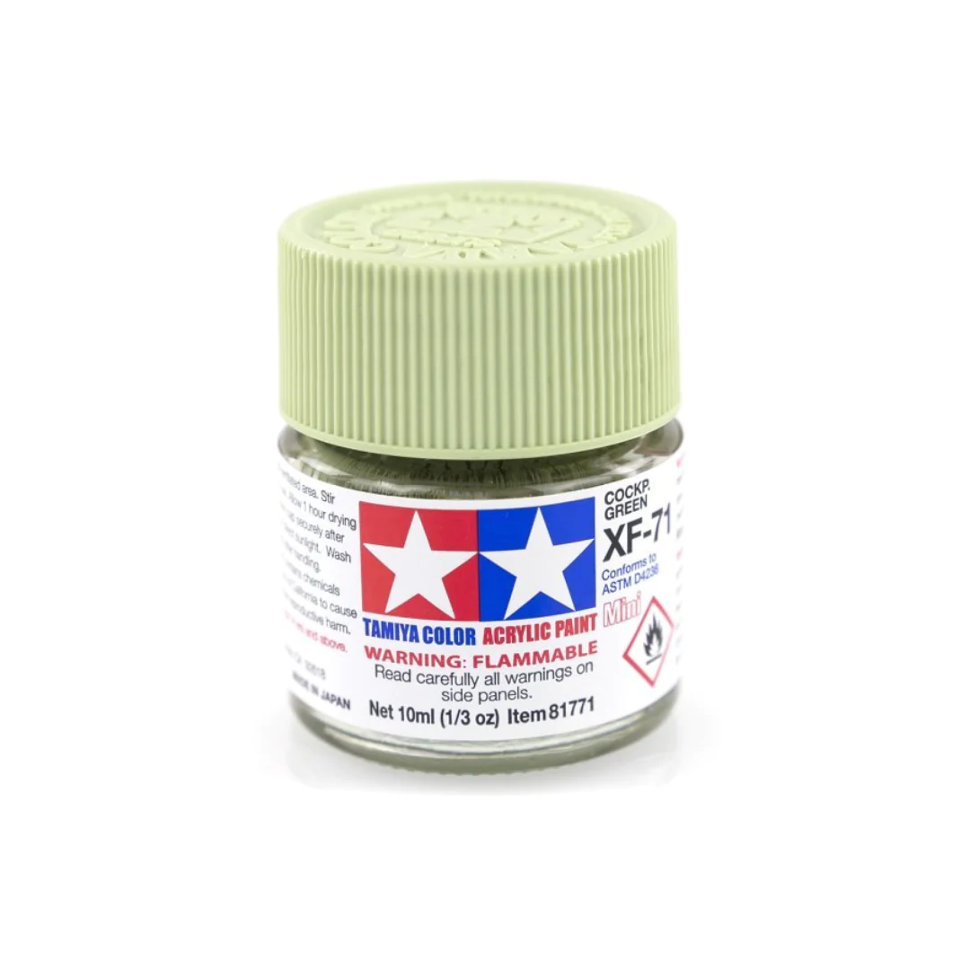 Tamiya XF-71 Cockpit Green (IJN) Flat Acrylic Paint 10ml 81771 | eBay
