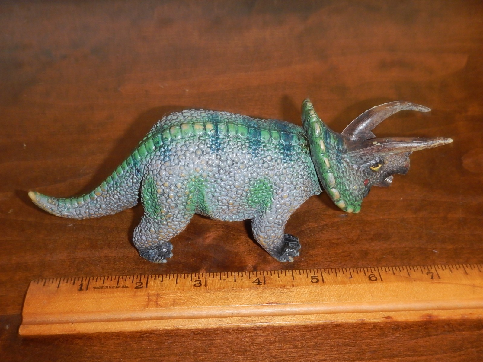 AAA Solid Plastic/Rubber Dinosaurs Triceratops 7" Long | eBay