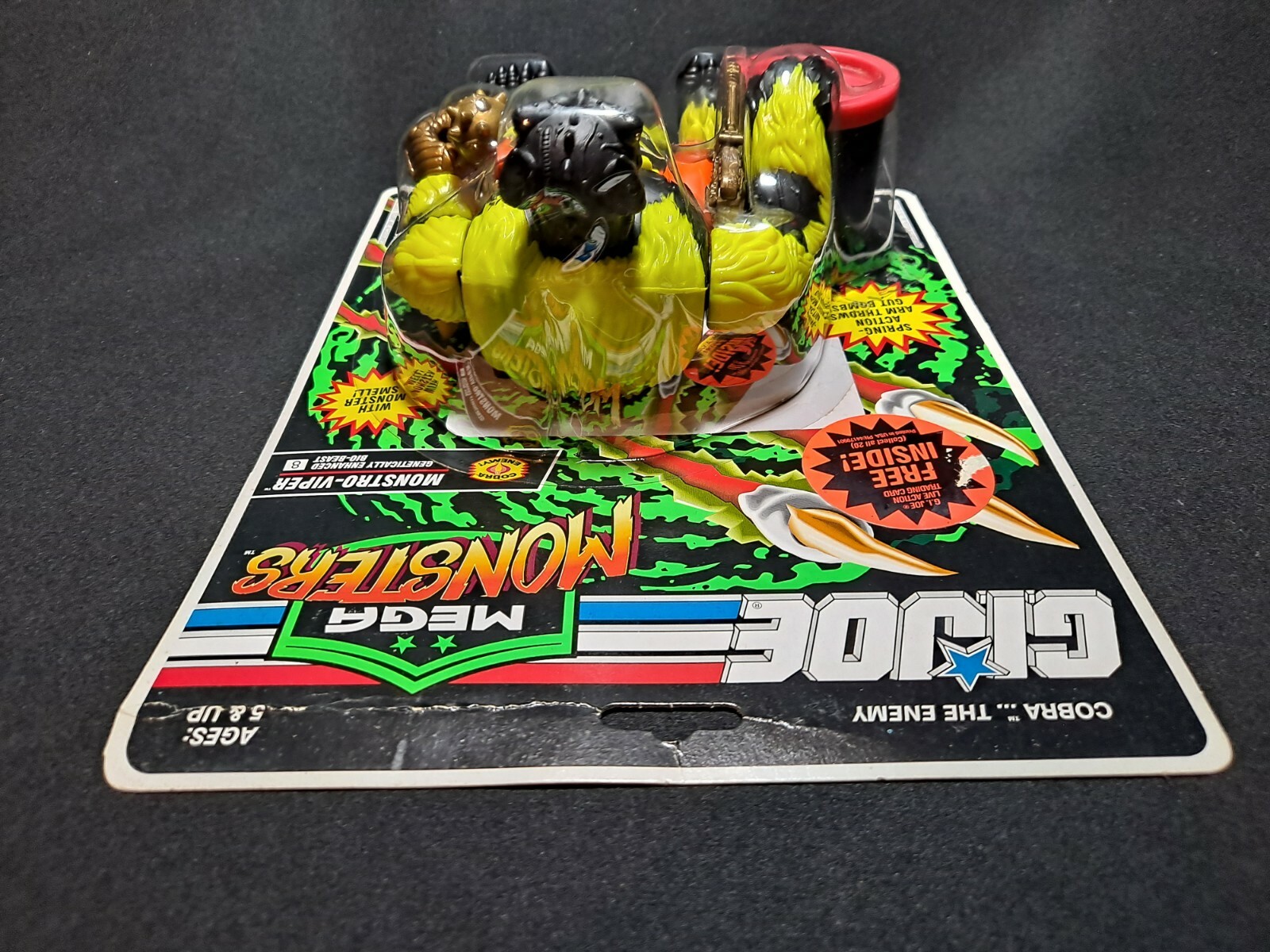 Gi Joe ARAH Cobra Mega Monsters Monstro Viper 3.75" Figure Hasbro 6073 ...