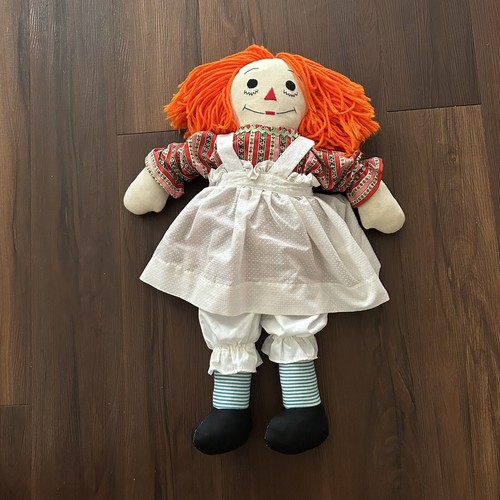 Vintage Georgene Raggedy Ann Doll with Rare Blue Striped Legs - No Tag ...