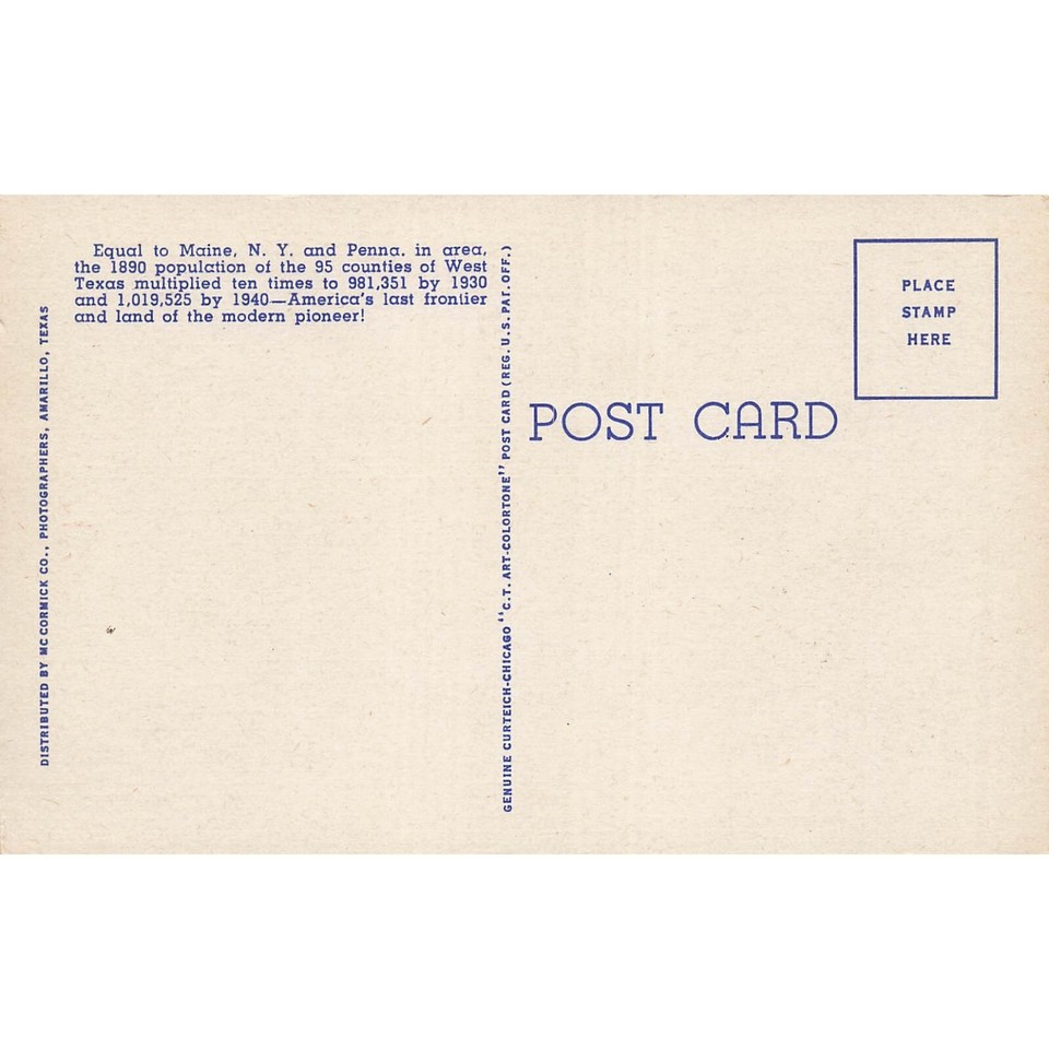 Postcard We Are Having A Hot Time In Rip Snorting West Texas Vintage ...