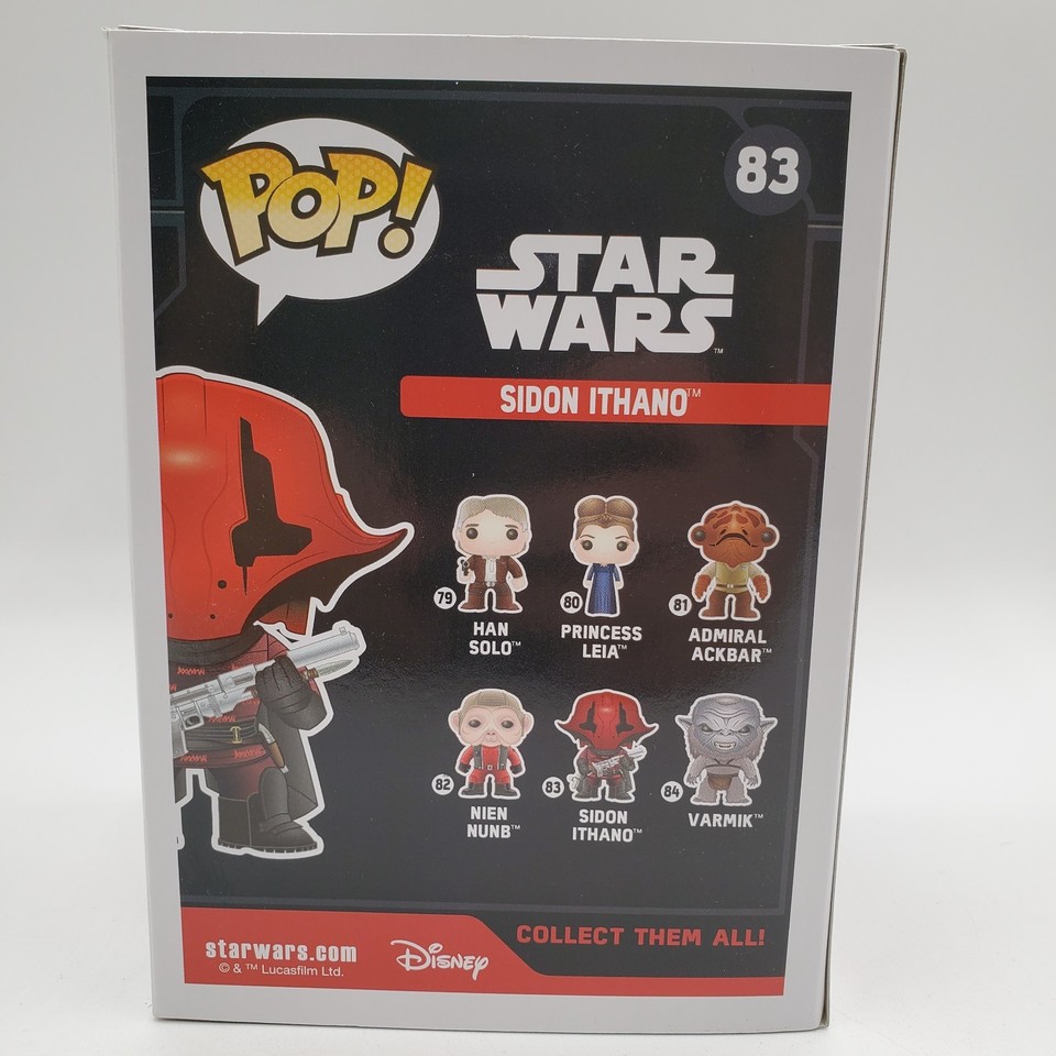 Star Wars The Force Awakens Sidon Ithano Funko Pop! #83 Bobble-Head NEW ...