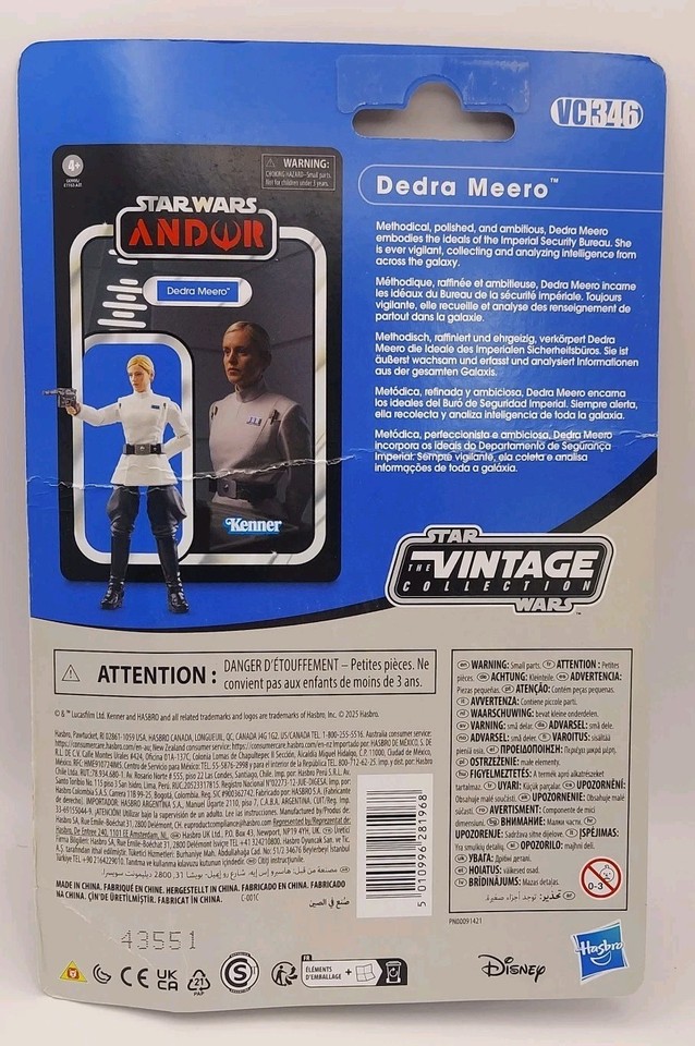 2025 Star Wars Vintage VC346 DEDRA MEERO Andor 3.75" Scale Hasbro ...