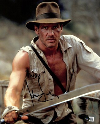 Harrison Ford Signed & Inscribed "Indy" Indiana Jones TOD Signed 11x14 ...