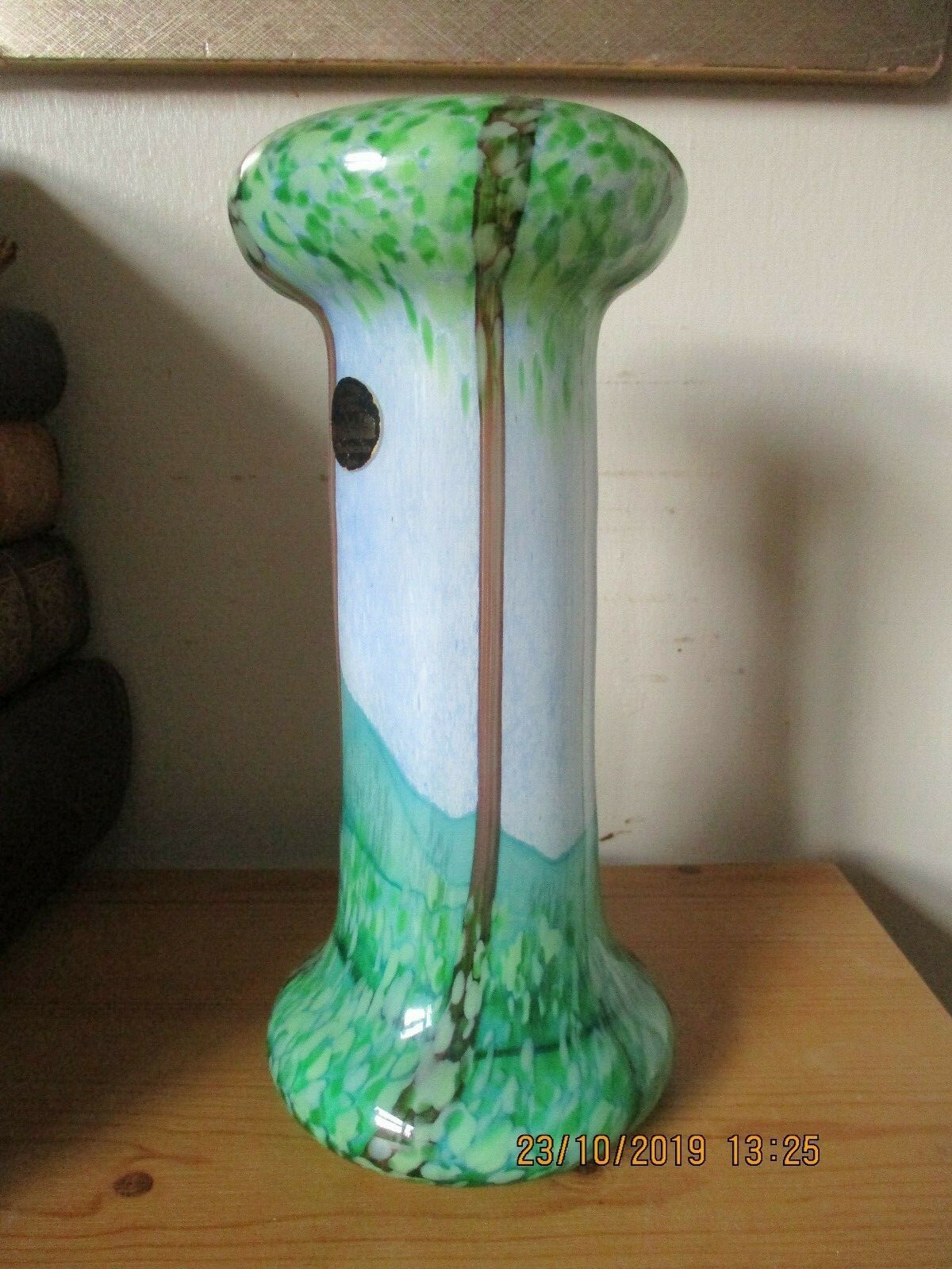Handmade Island Studio Glass Tree Vase ... Channel Islands glass Vase ...