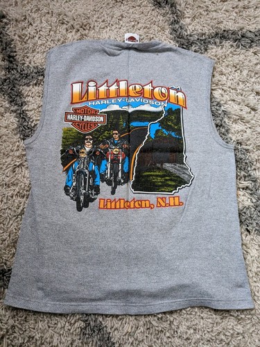 MENS HARLEY DAVIDSON 2004 Littleton N.H. TANK TOP SHIRT SIZE LARGE | eBay