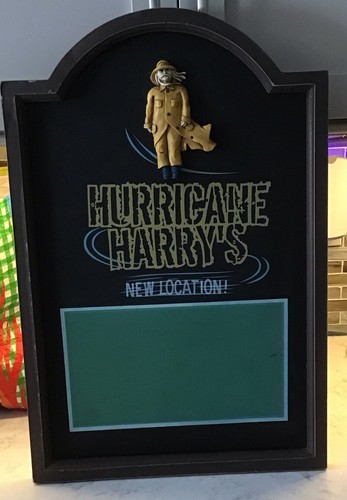 VINTAGE HURRICANE HARRY'S WOOD PLAQUE 16" X 24" 3 LBS | eBay