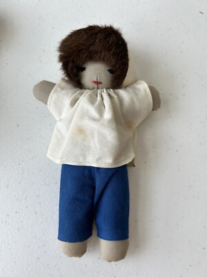 Vintage Handmade 7 Inch Finnish Doll Rabbit Fur Hat Marked Lapland | eBay