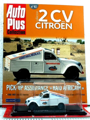 AUTOPLUS 1/43 CITROEN 2CV PICK UP ASSISTANCE RAID AFRICAIN + LIVRET N ...